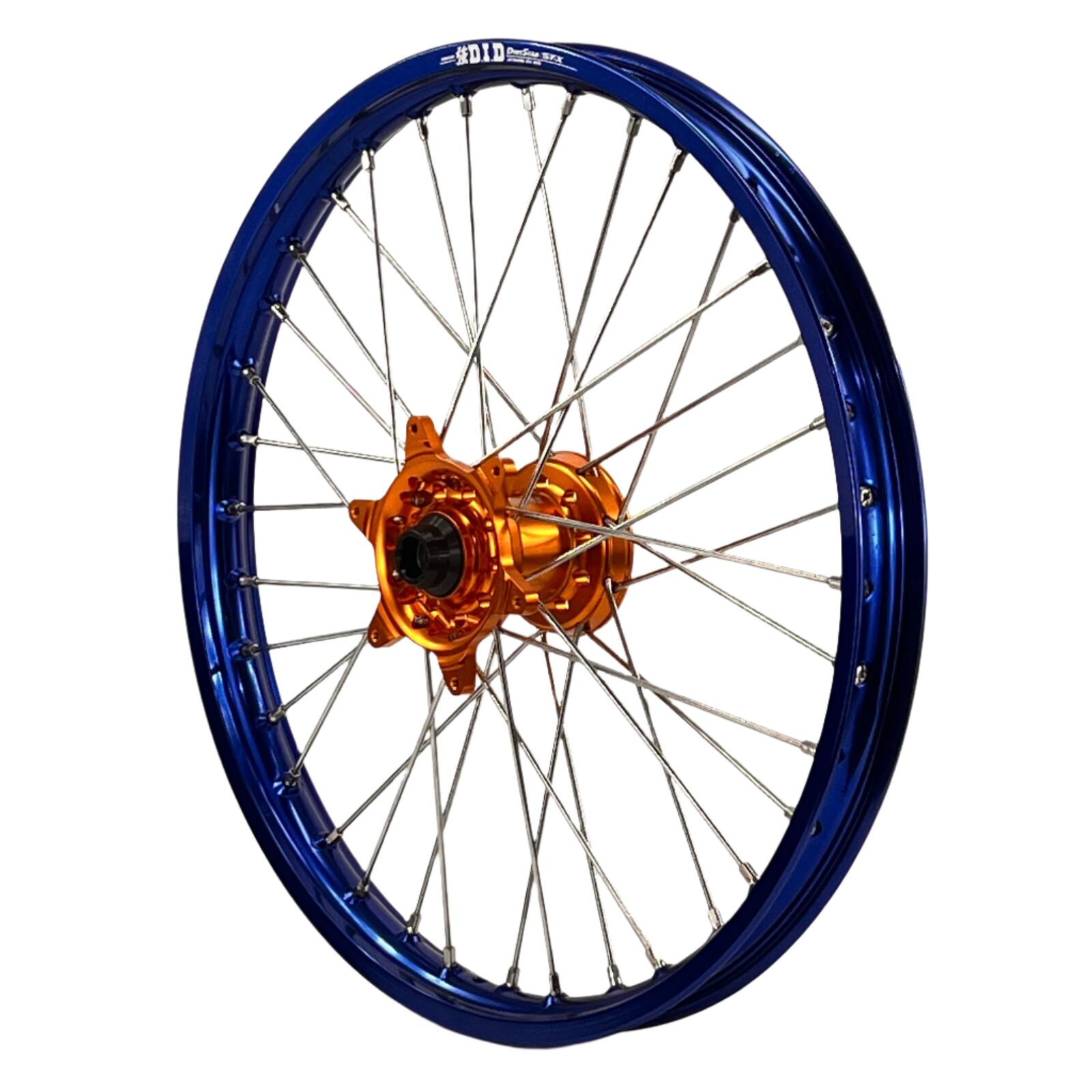 KTM 125 XC-W 2025-2025 Envy / DID Wheelset Pair 21/18 Blue Rims Orange Hubs