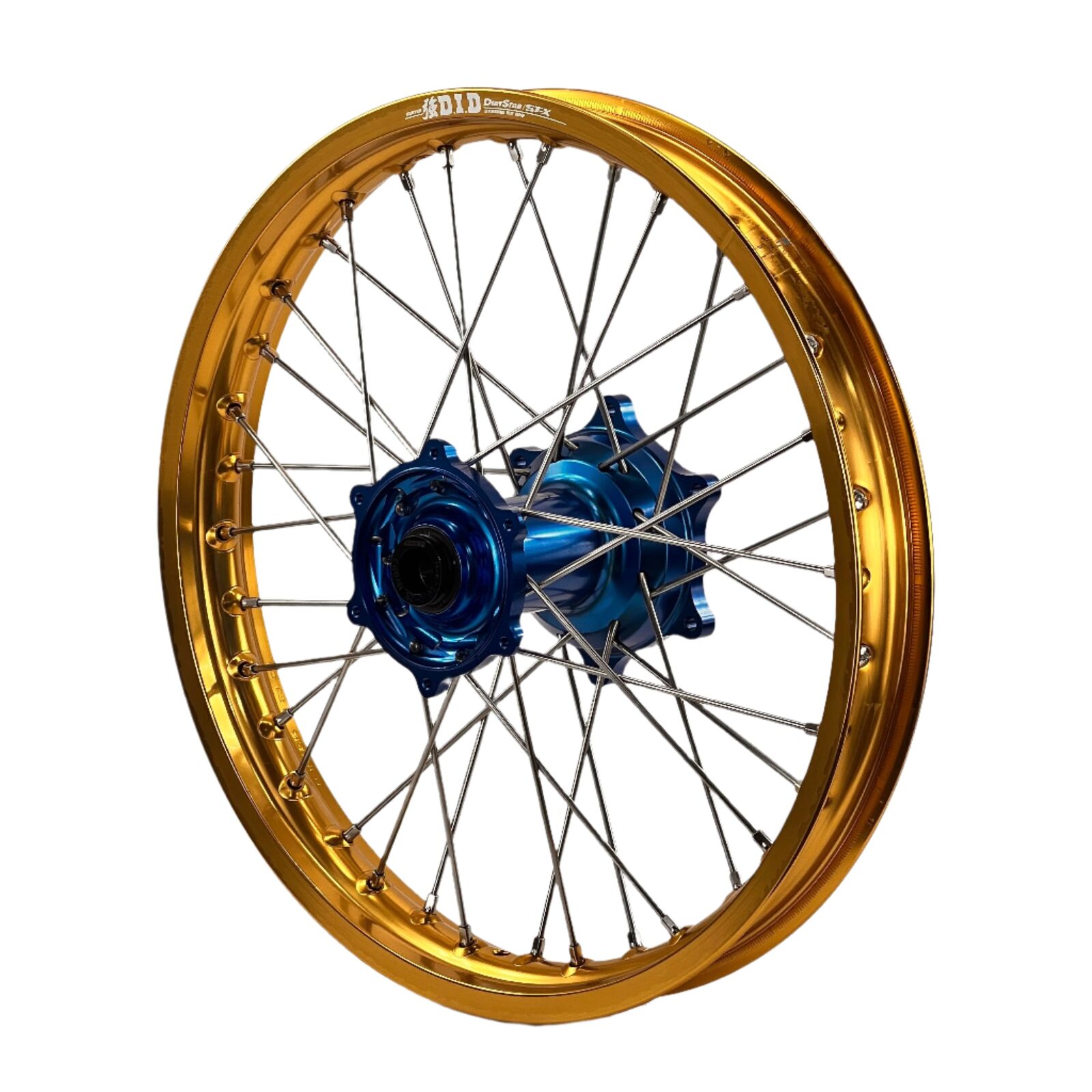 Gas Gas MC 300 2025-2025 Envy / DID Wheelset Pair 21/19 Gold Rims Blue Hubs