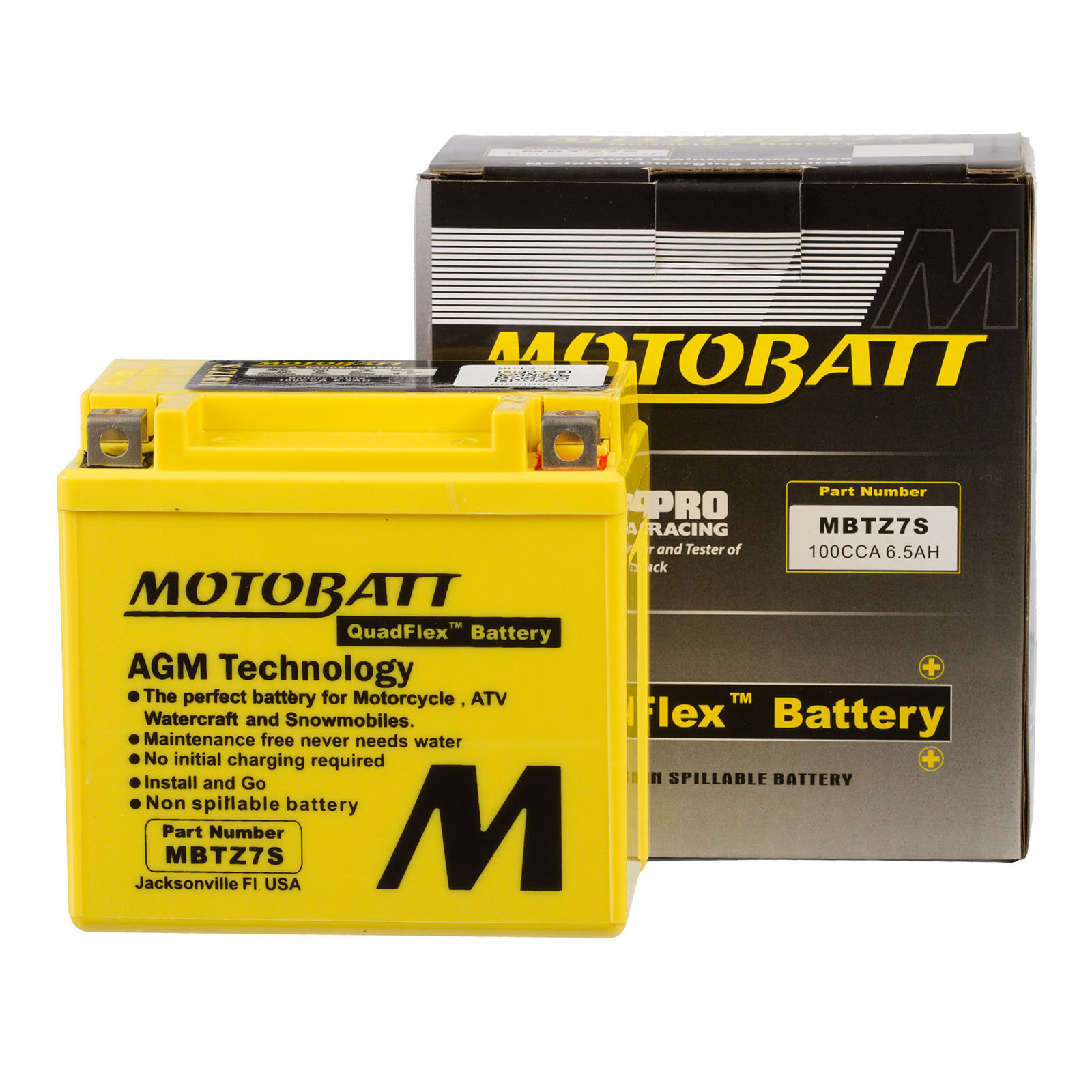 BMW CE02 2024 Motobatt Quadflex AGM 12V Battery High Performance