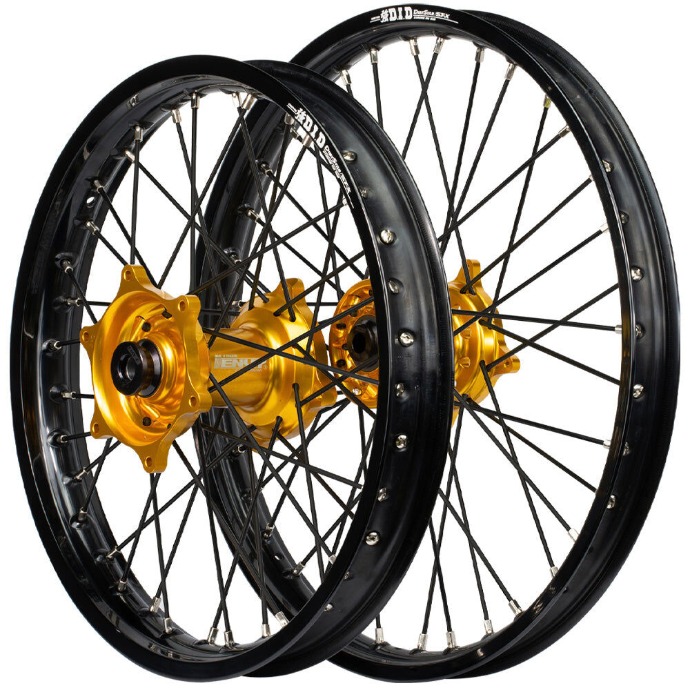 Stark Varg 60 HP 2023-2025 Envy / DID Wheelset 21/19 Black Rims Gold ...