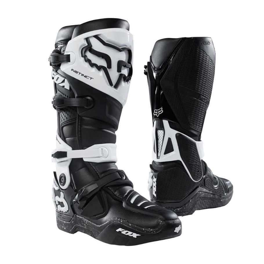 FOX INSTINCT MOTOCROSS MX BOOTS BLACK