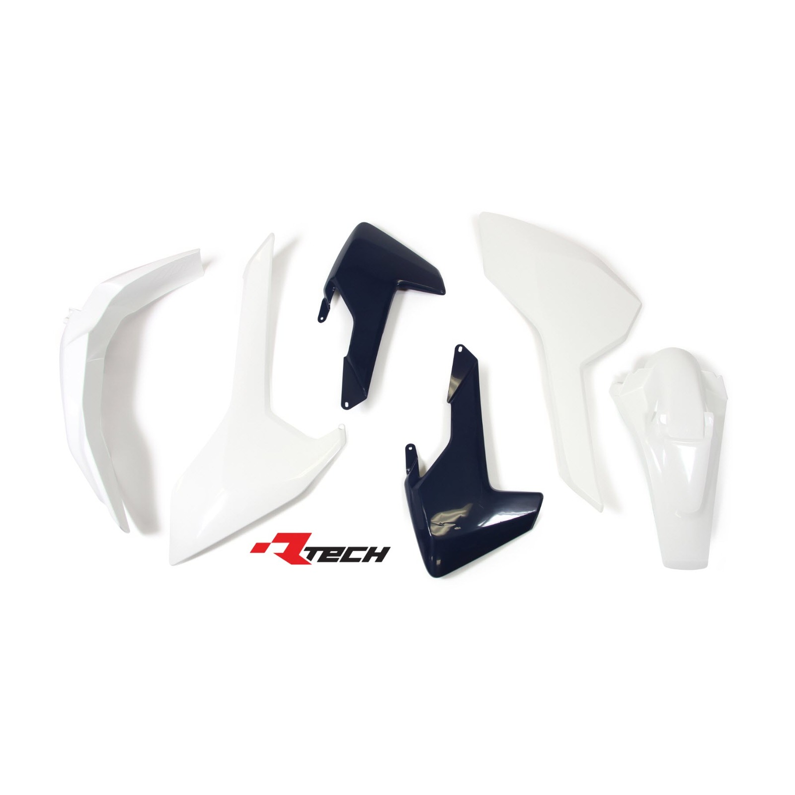 Husqvarna TE300 2017-2019 OEM (17) Rtech Plastics Kit White / Blue