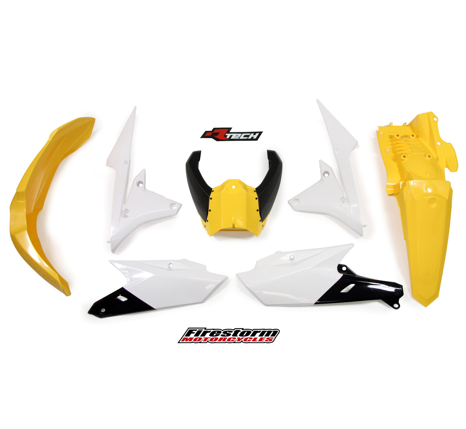 Yamaha WR450F 2016 Racetech 60Th Anniversary Yellow Plastics Kit