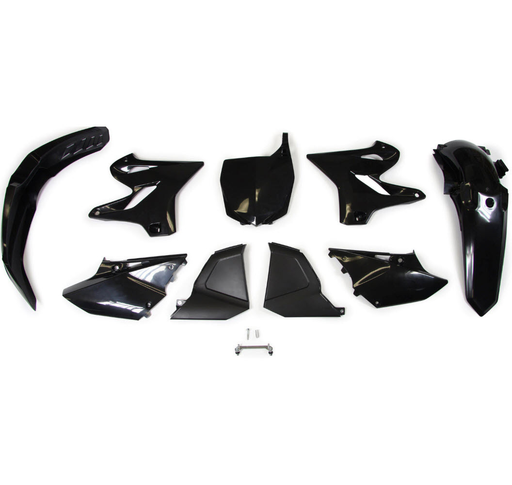 YAMAHA YZ250 2002 - 2014 BLACK RACETECH 2015 RESTYLE PLASTICS KIT YZ 250
